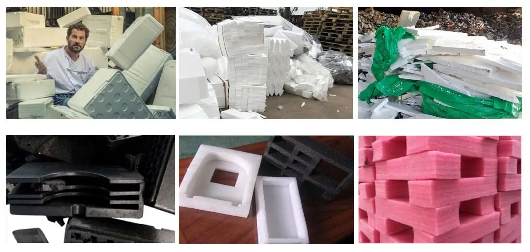 EPE EPS EPP XPS Screw Compactor Waste Foam Sheet Snack Box Lunch Box ...