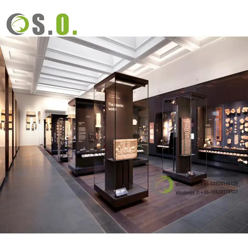 Museum Showcase Museum Display Showcase Curio Cabinet Glass Display ...