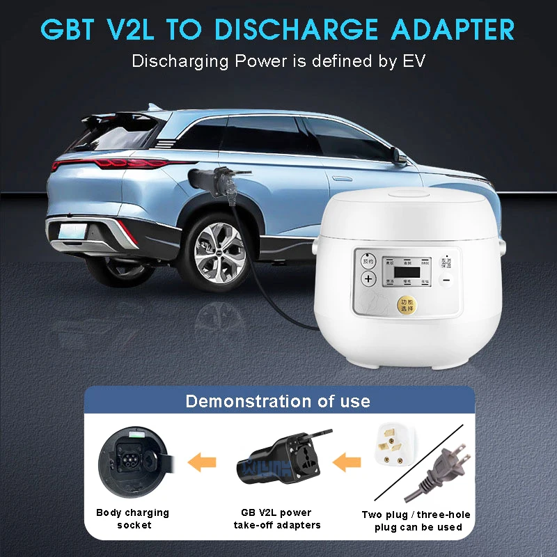 220V-250V Electric Vehicle EV Socket Adapter 3KW-5KW Wireless AC ...