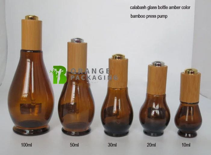 100ml Shading Bamboo Glass Dropper Bottle For Cosmetic Use Shampoo ...