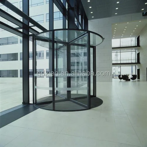 Minimalist Modern Design - Rotating Door with Fire Prevention