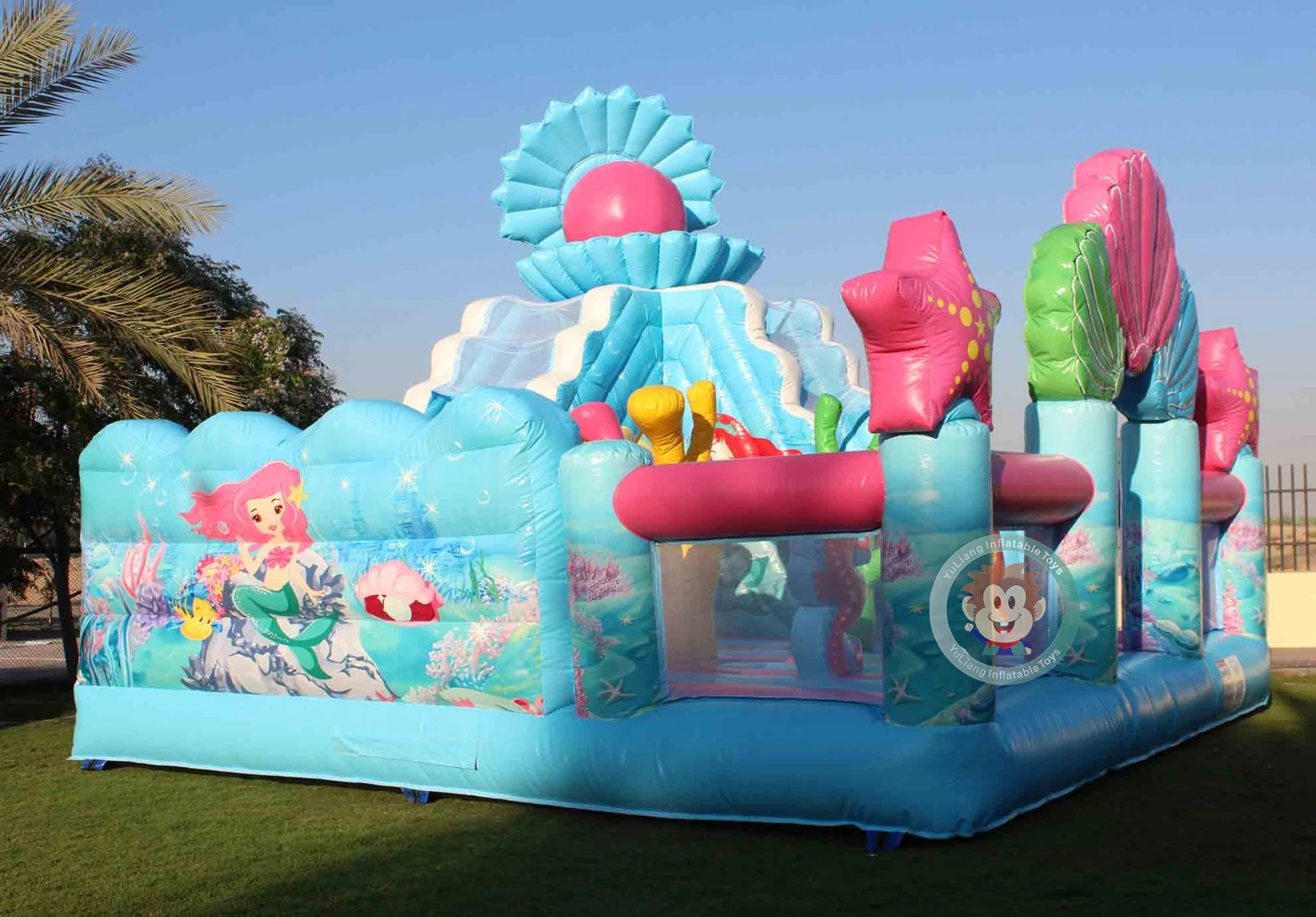 Little Mermaid Inflatable Bouncy Castle Little Mermaid Bouncer Chateaux ...