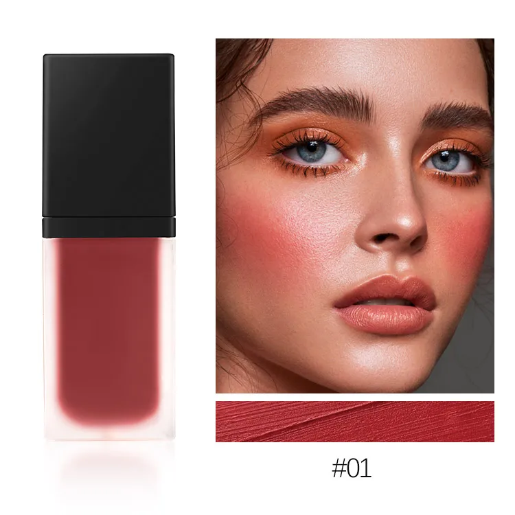 Natural Glow Smudge Proof Cheek Blusher Custom Vegan Pink Cream Liquid ...