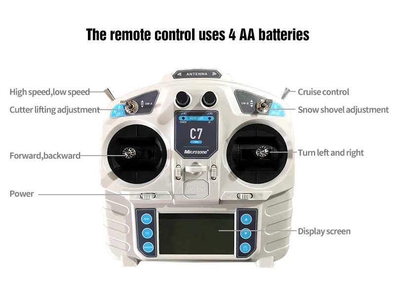 Multiple Sizes Available 800mm 1000mm 1200mm Mowing Robot Powerful ...