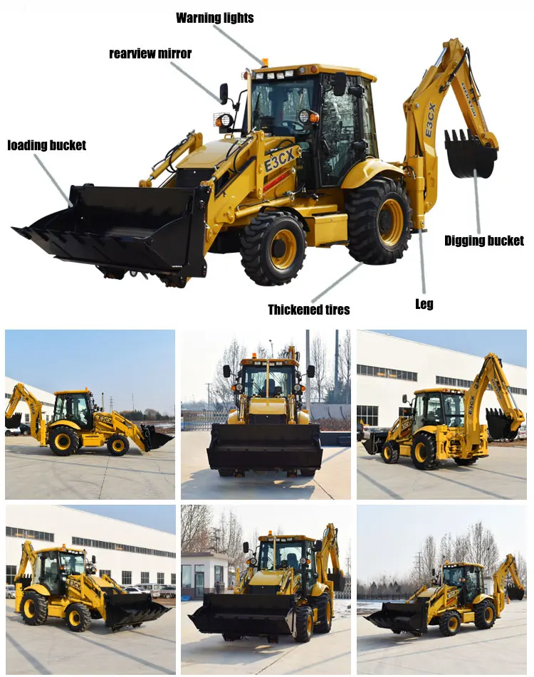 Retroexcavadora Wheel Backoe Loader E3cxt With 4*4 Max 410n*m For ...