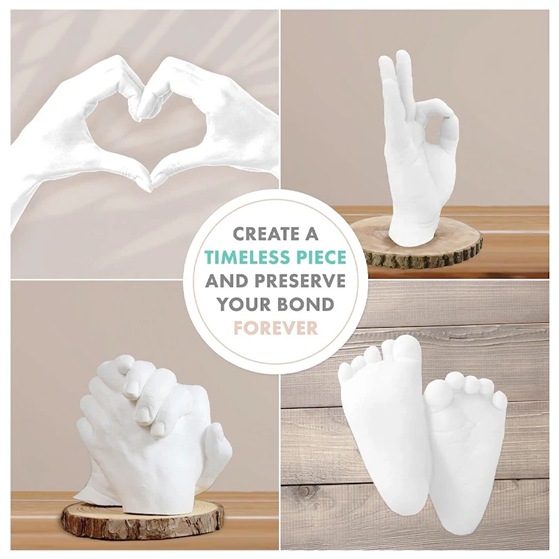 Hand Casting Kit Alginate Molding Powder Keepsake Plaster Hand Mold ...