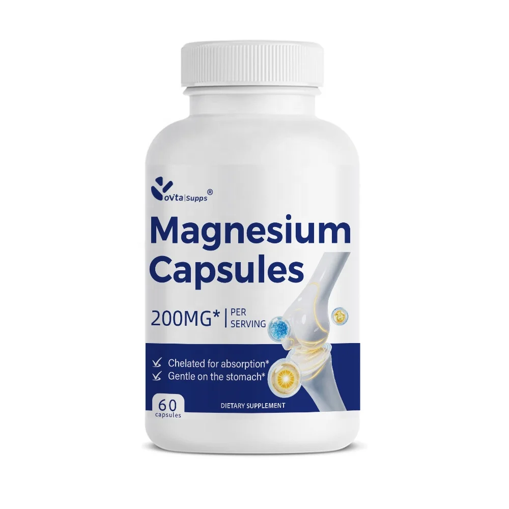 Magnesium Glycinate Chelate Buffered Capsules High Absorption Stress ...