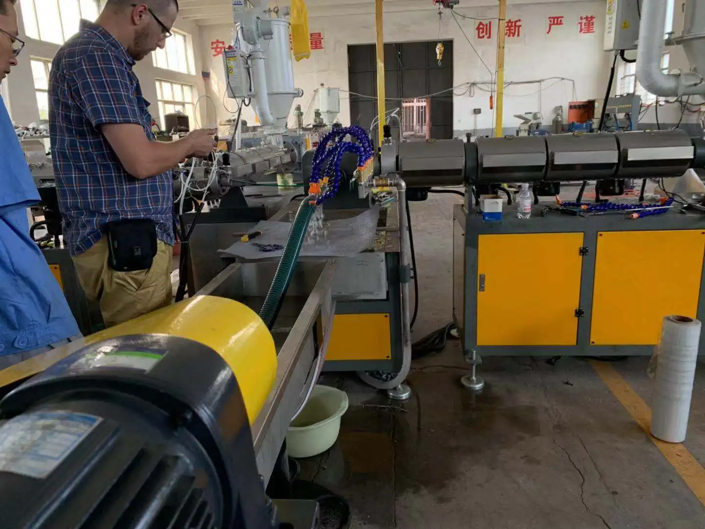 Rib Spiral Reinforcement Pvc Flexible Pipe Produce Machine Pvc Suction ...