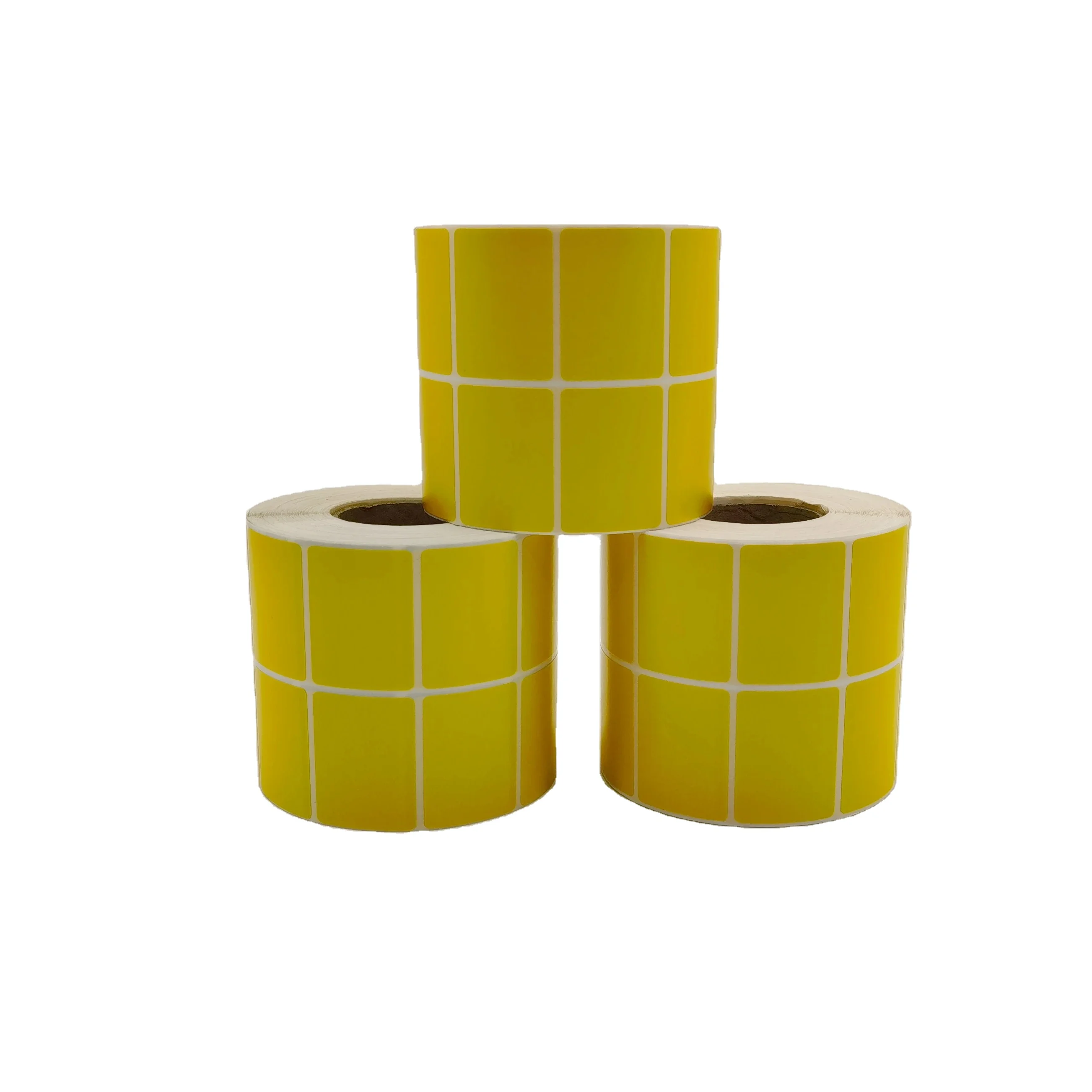 Supermarket Merchandise Label Yellow Stickers 40mm*30mm Size 2000pcs ...