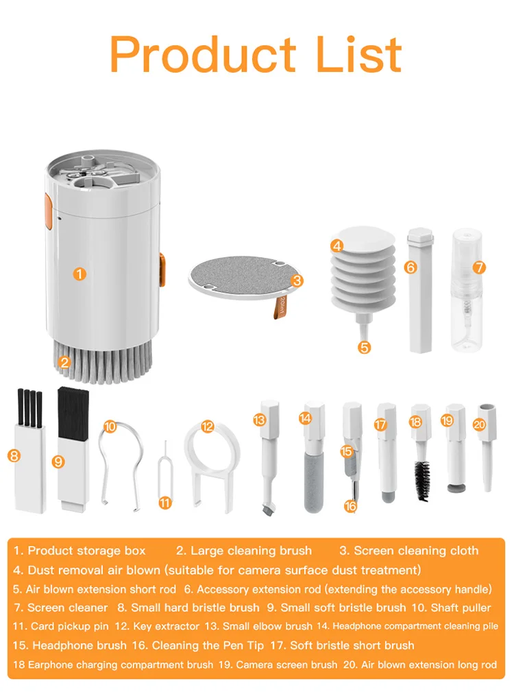 Q20 20 in 1 Cleaner Tool Kit - Versatile Cleaning Solutions