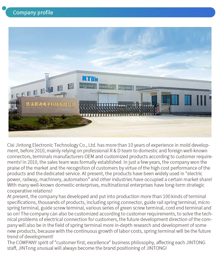 Kton Brand Spring Type Push Terminal Block Screwless Wire Connectors ...