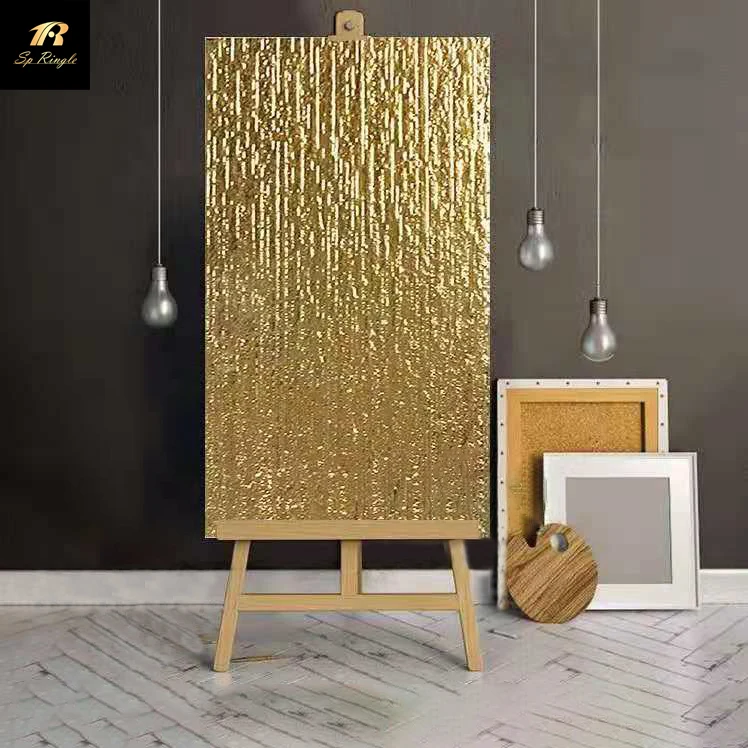 Springletile Texture Tiles Gold Wall Decor - Classic Design