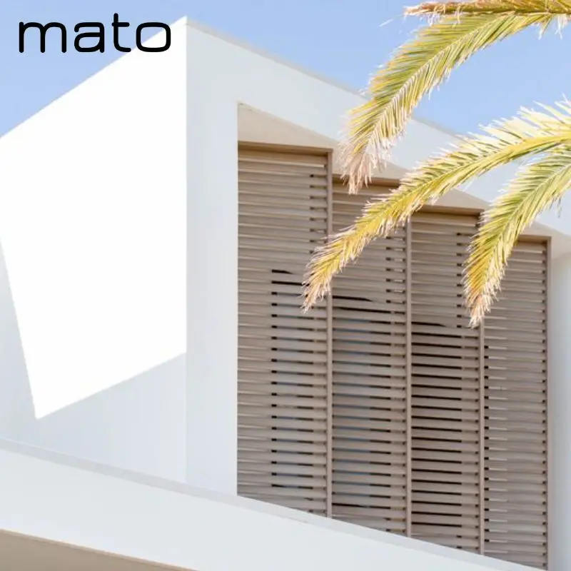 Timber-look Battens Aluminum privacy screen clad facade| Alibaba.com