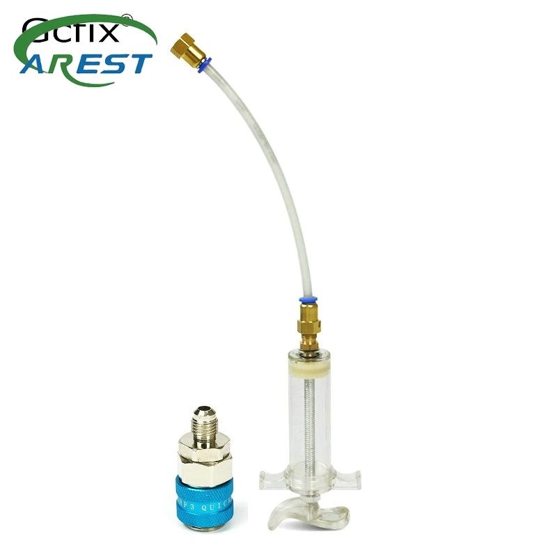 Oil / Uv Dye Injector 30ml ( 1 Oz ) With Low Pressure Adapter For A/c ...