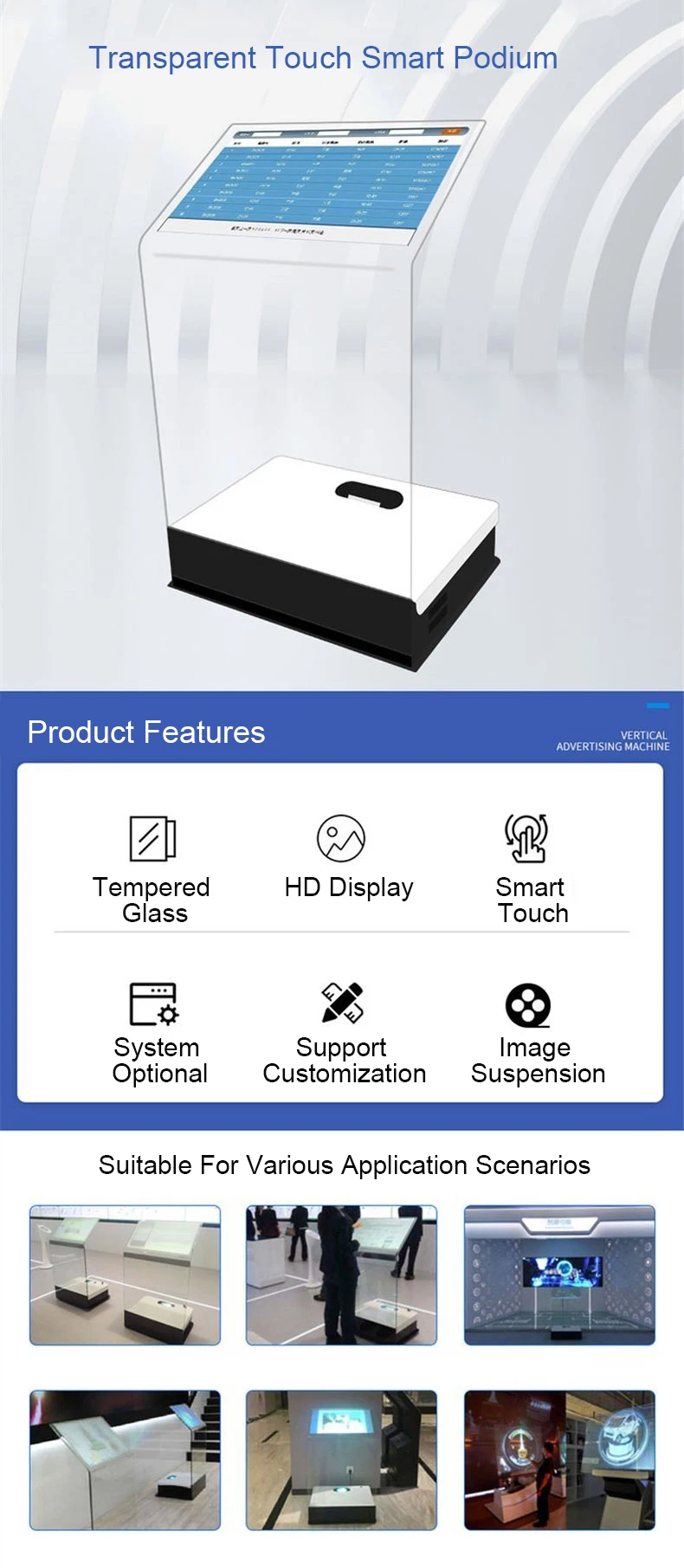 Floating Imaging Holographic Projection Screen Ethereal All-in-one ...