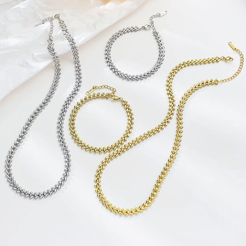 Shop Our Unisex Jewelry Set - Stainless Steel & Gold Plated
