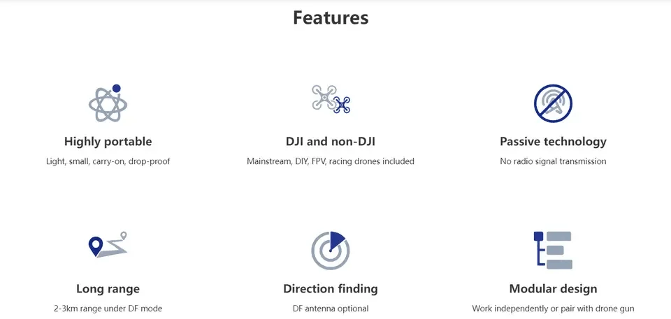TERJIN Aeroscope G8 Combo Drone Detector - Fixed & Mobile