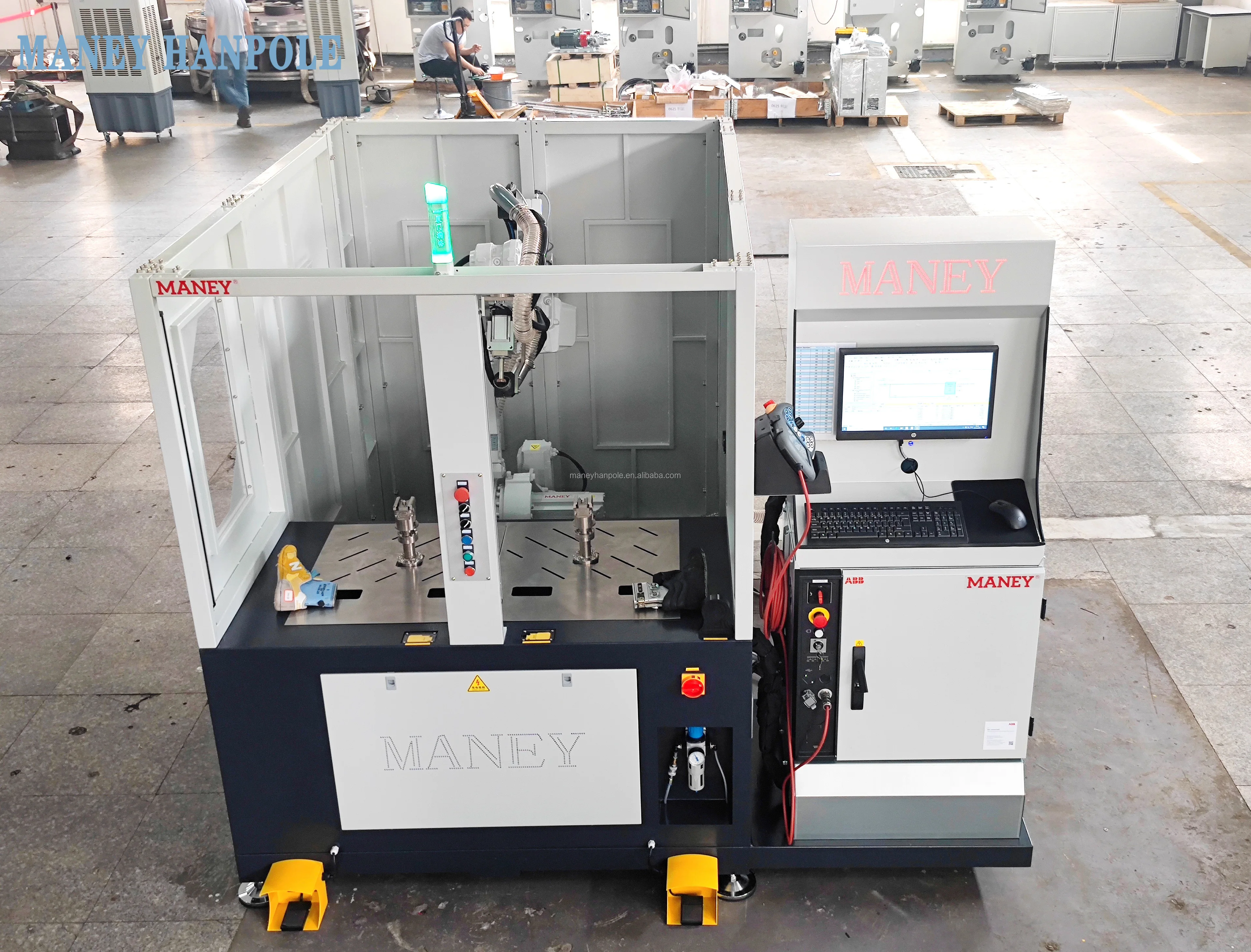 New Desma Type Robot and Control System for Shoe Making With Roughing ...