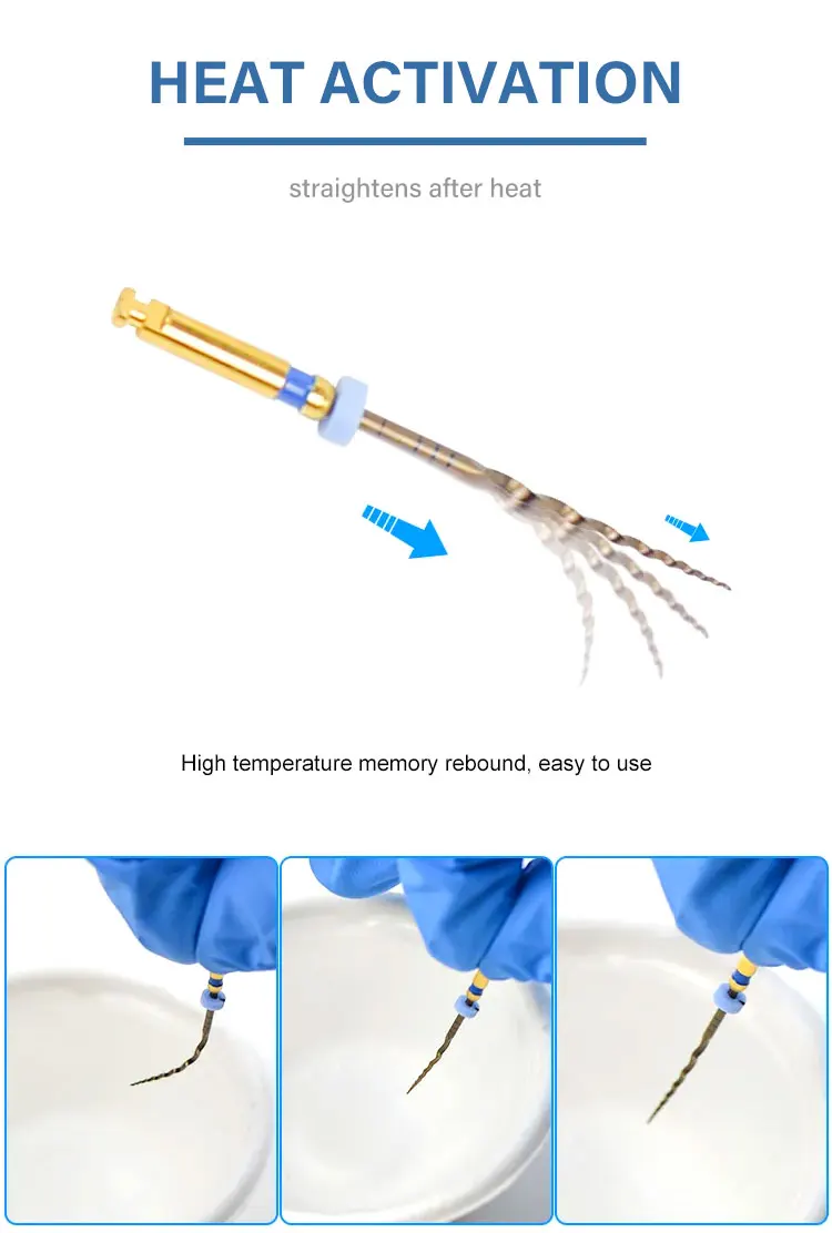 Dental Endodontic Flexible Heat Activation Niti Dental Super Rotary ...