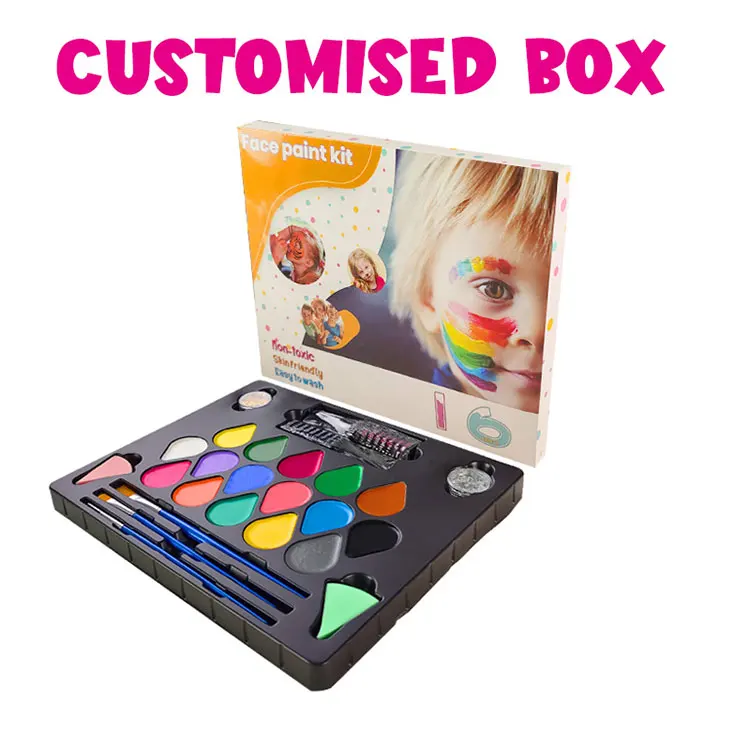 Face Body Paint Kit - 16 Colors for Kids & Fans Sports
