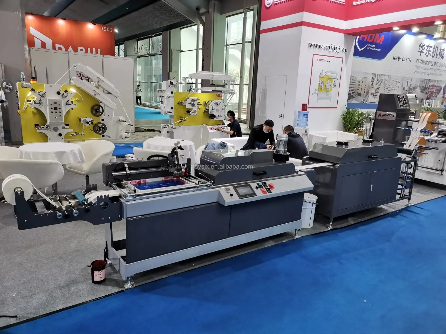 Serigrafia Printing Machine / 2 Colors Elastic Band,Cotton Tape,Satin ...