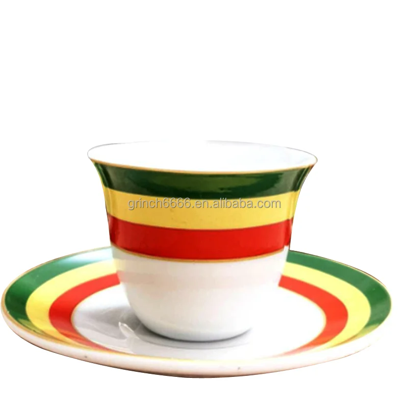 Fine Porcelain 85ml Ethiopian Eritrean Cawa Cup Set Without Handle ...