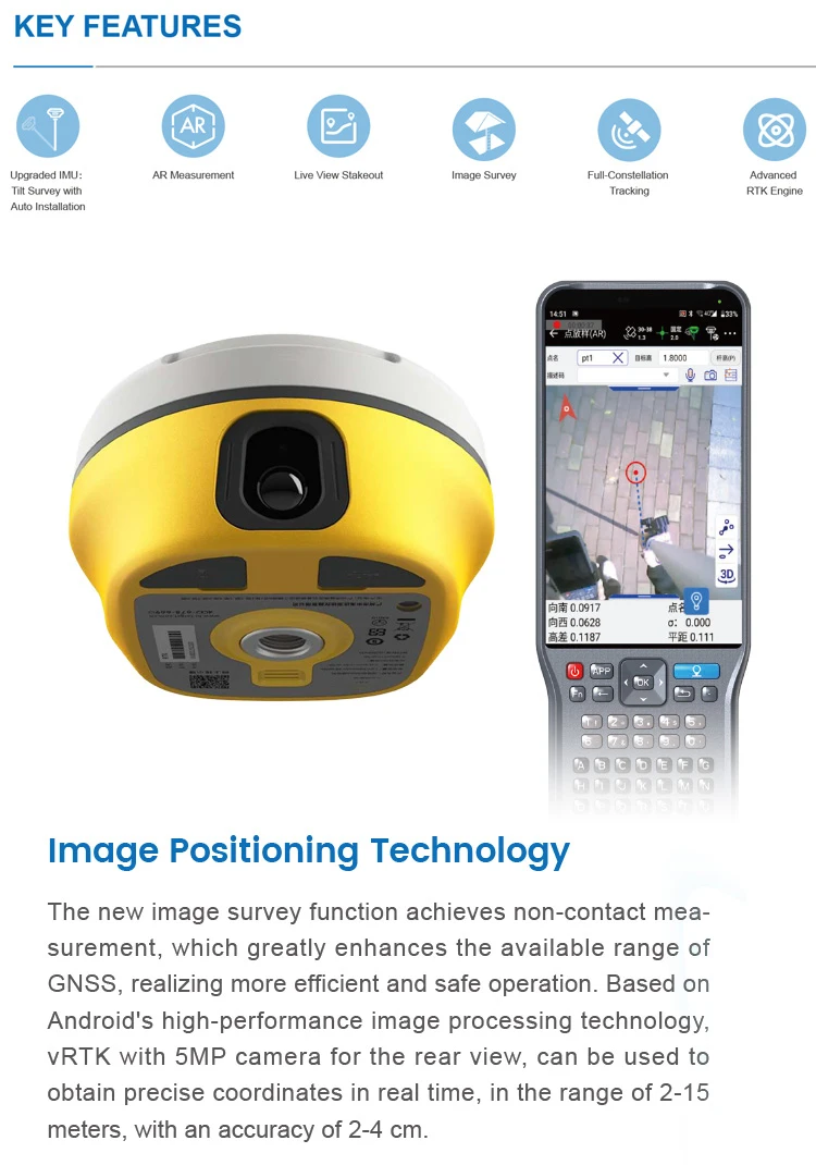 World International Upgraded Gnss Rtk System Hi-target V5 1408 Channels ...