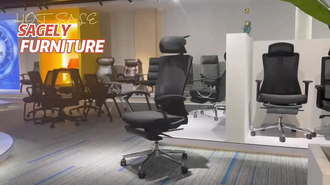 Modern Swivel Lounge Chair Adjustable Mesh Swivel Computer With Lumbar ...