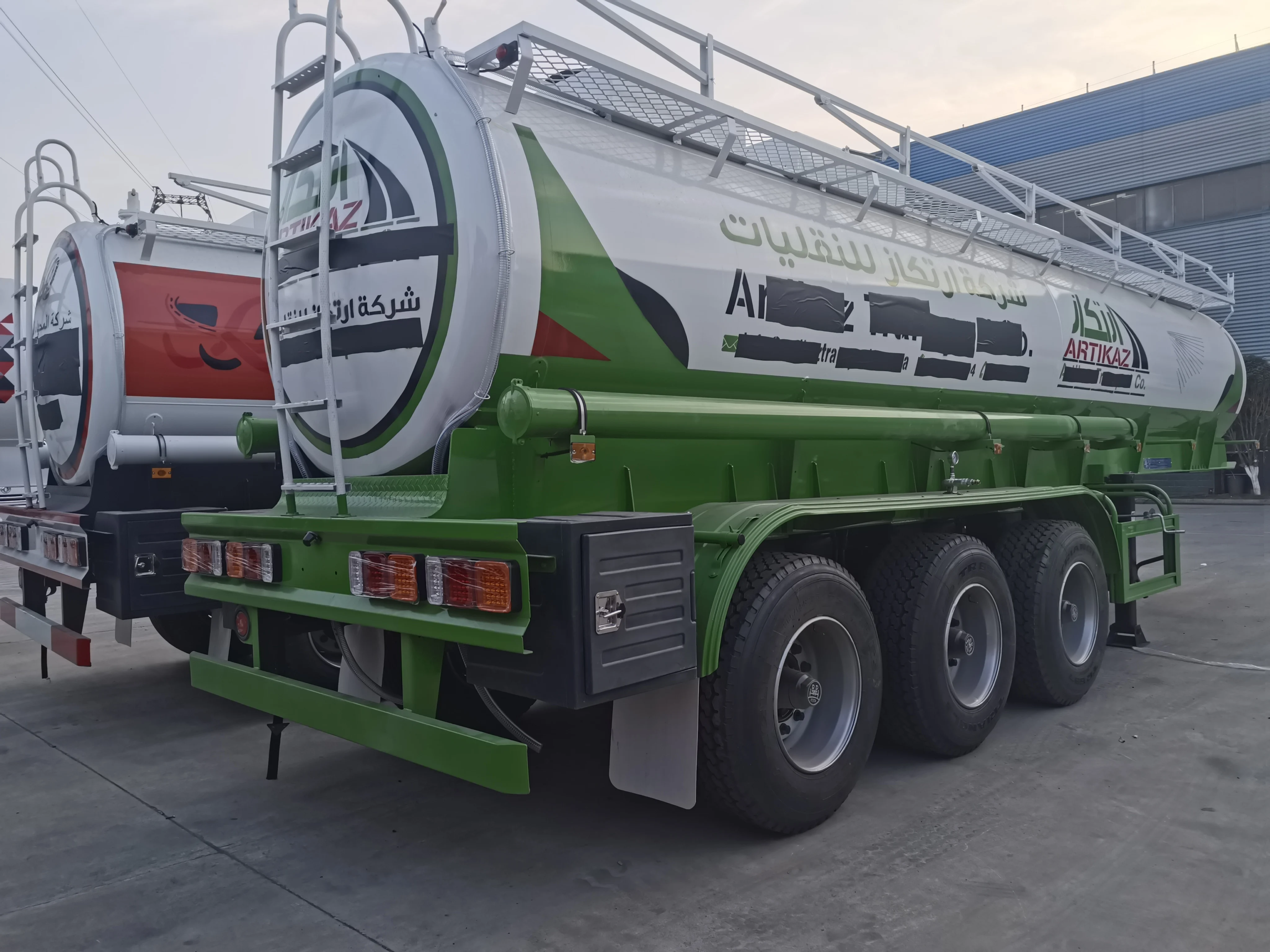 3 Axle 20m3 Concentrated Sulphuric Acid Tank Semi-trailer