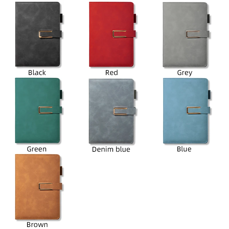 Custom Logo Hardcover Notebook A5 Pu Leather Hardcover Gift Unique ...