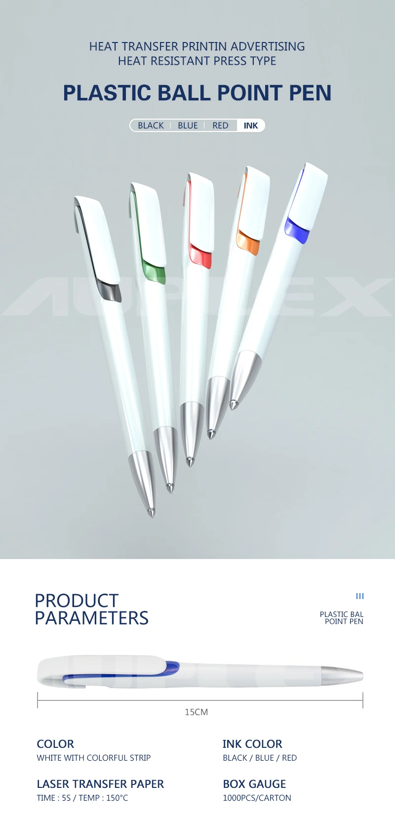 Custom Print Sublimation Ball Point Pens - Eco-friendly