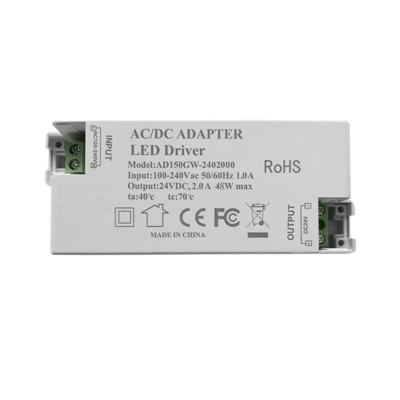 Led Driver Power Supply Constant Voltage Ce Rohs Pwm Plastic Shell ...