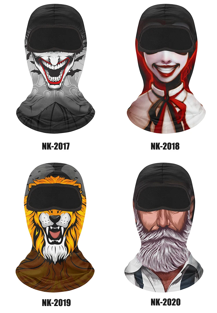 Custom Logo 3D Print Full Face Masks for Halloween Cosplay