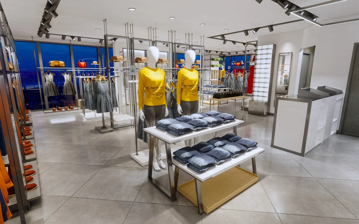 Boutique Shop Showcase Design Ideas for Clothing Shop Display Racks ...