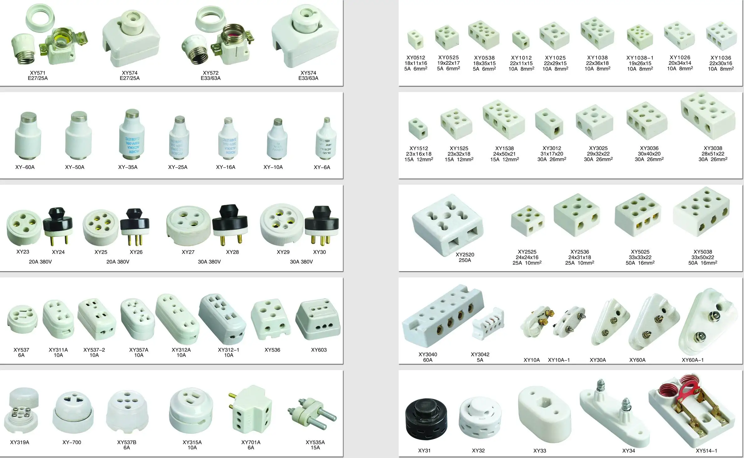 20a 30a 2ways And 3waysceramic Terminal Block /porcelain Connector/2 ...