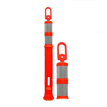 Portable Rubber Base Plastic Parking Lot Guide Marker Post Road Barrier ...