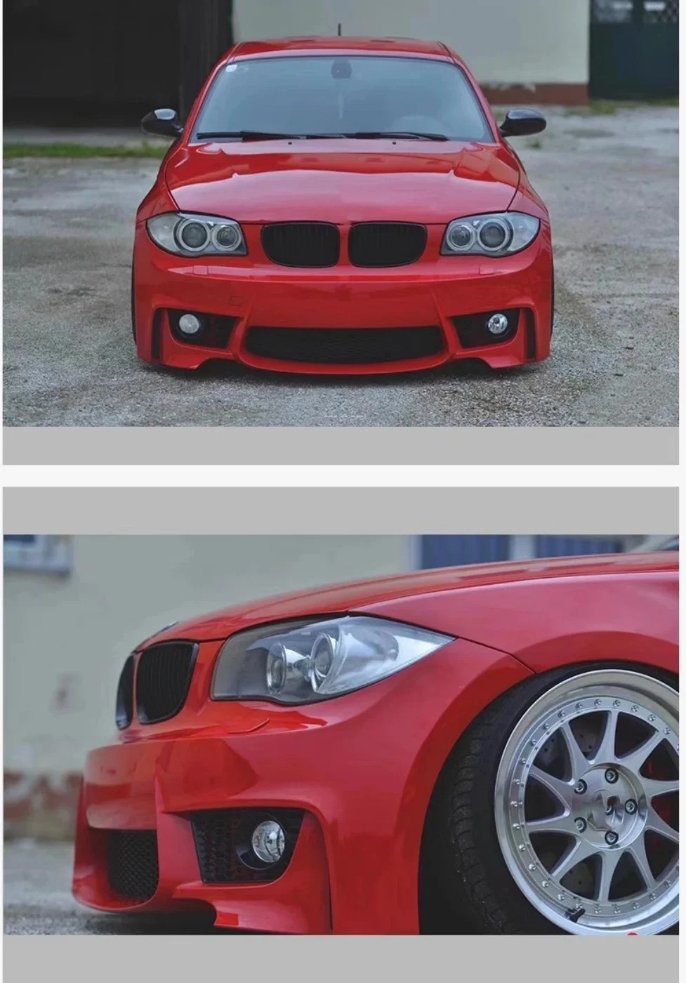 Body Kit Front Rear Bumper Grill Mask For Bmw 1 Series E81 E82 E87 E88 ...