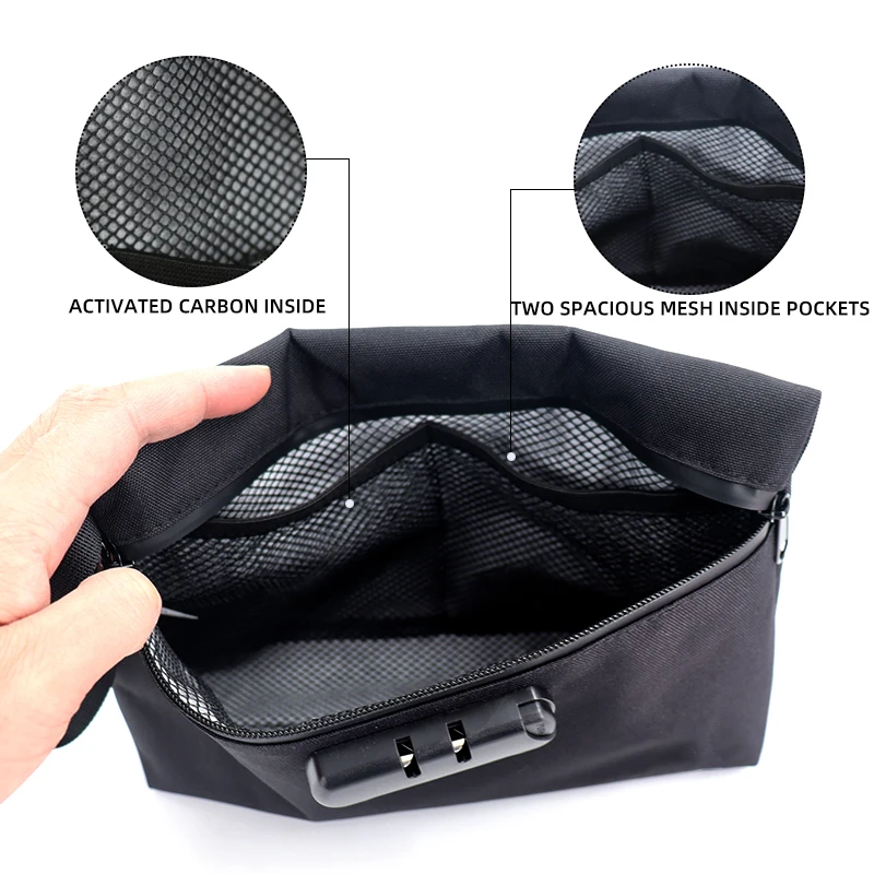 Custom Smell Proof Bag for Smoking Accessories Carbon Lined Herb ...