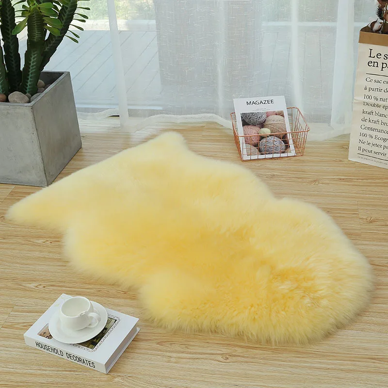 Living Room Bedroom Super,Soft Plush Fur Area Rug Fluffy Faux Fur Rug ...