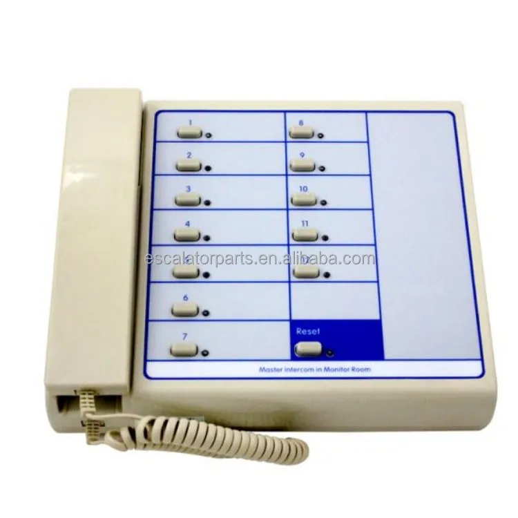 Elevator Lifts 12-Way Monitor Duty Room Master Intercom Host Interphone ...