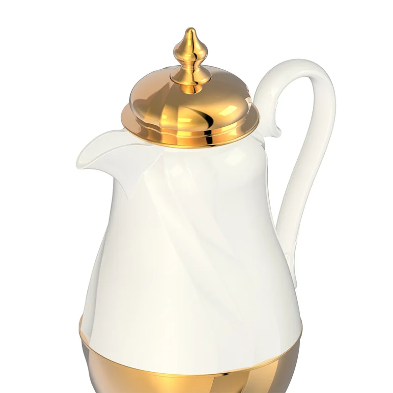 Promotional Arabic Coffee Pot Gold Coating Tea Jug With Bright ...