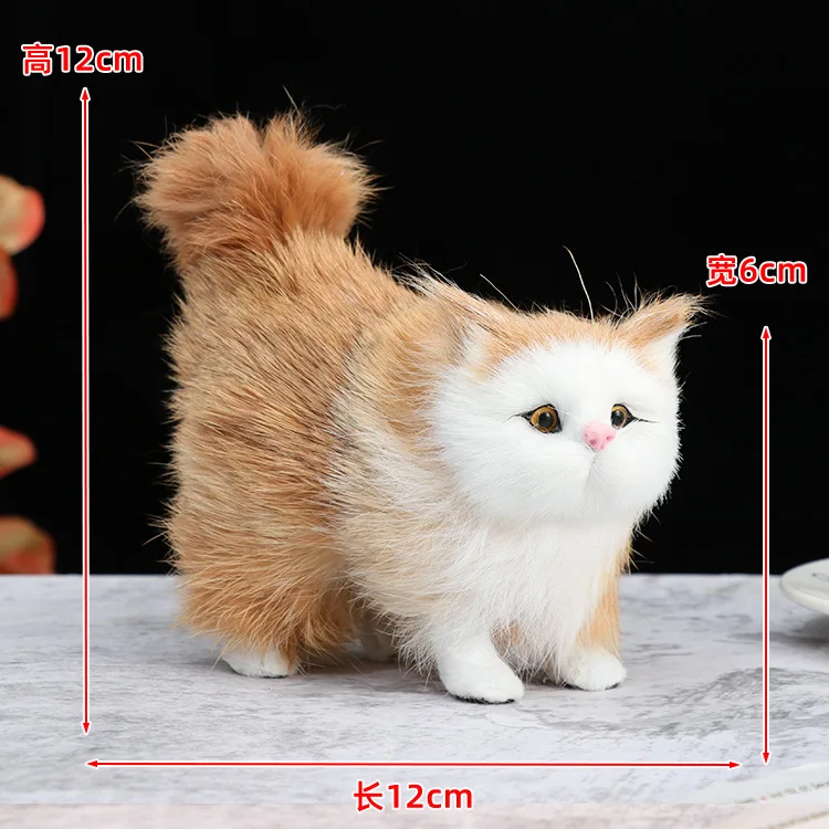 Hot Sale Lifelike Cat Plush Toy Peluches Stuffed Toys Cute Soft Small ...