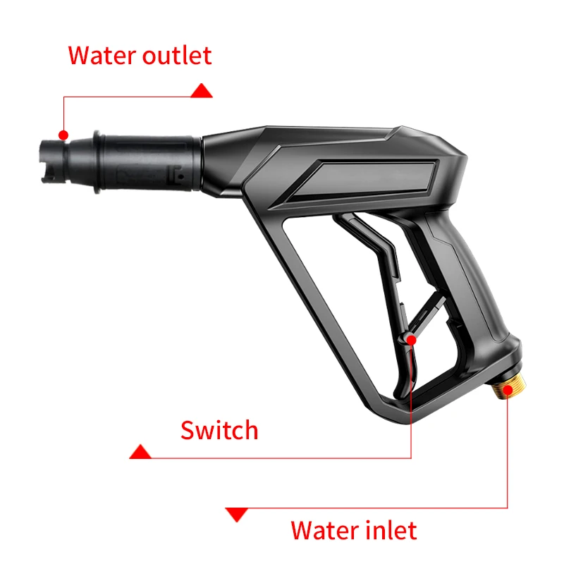 High Pressure Bubble Car Wash Jet Gun With Dark Fan Adjustable Nozzle ...