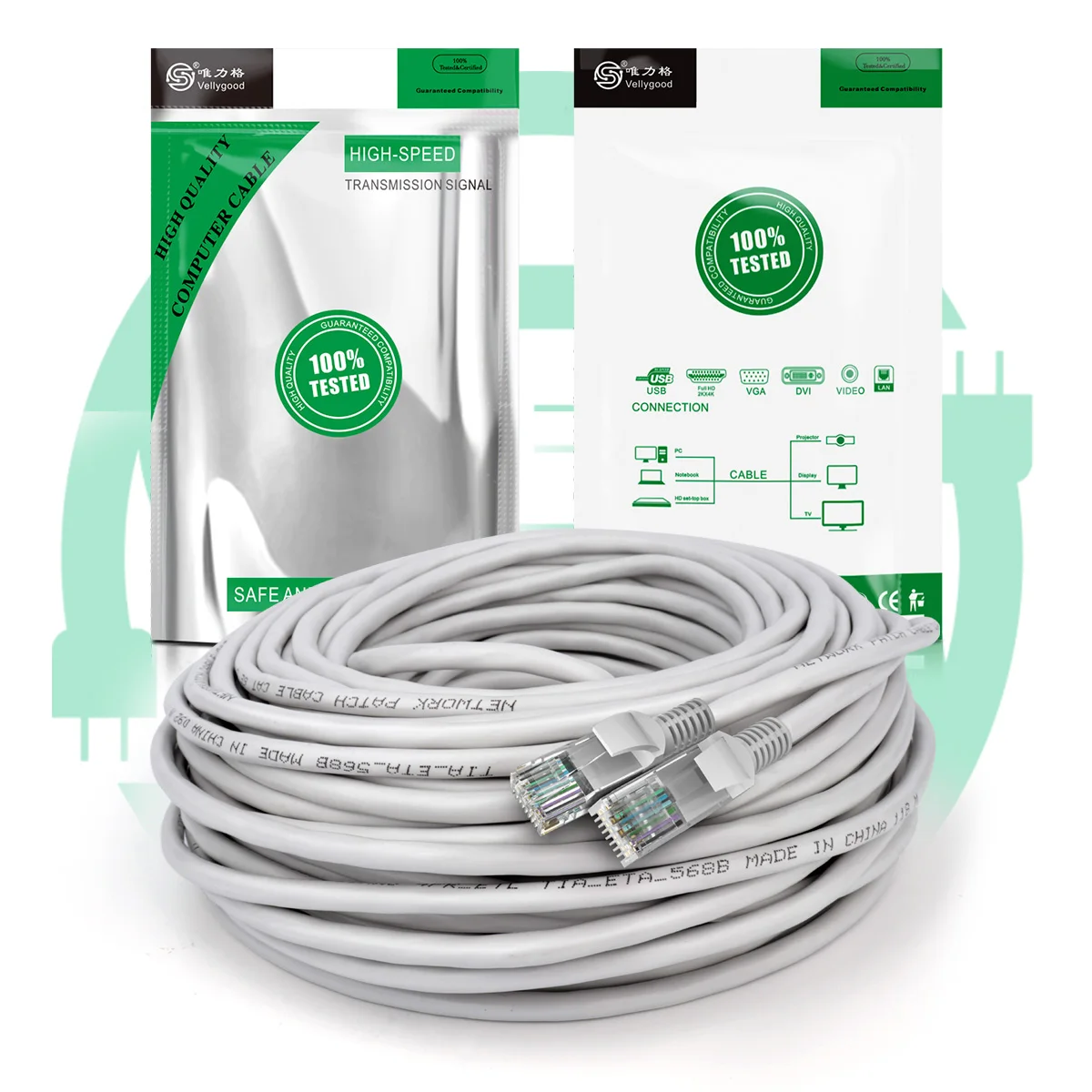 High Quality Utp Rj45 Cat6 Cat6e Ethernet Network Cable Patch Cord Oem 0.5m 1.5m 1m 2m 3m 5m 10m ...