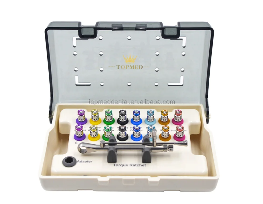 Dental Implant Prosthetic Kit 16 Pcs Mini Screwdrivers Drivers Systems ...