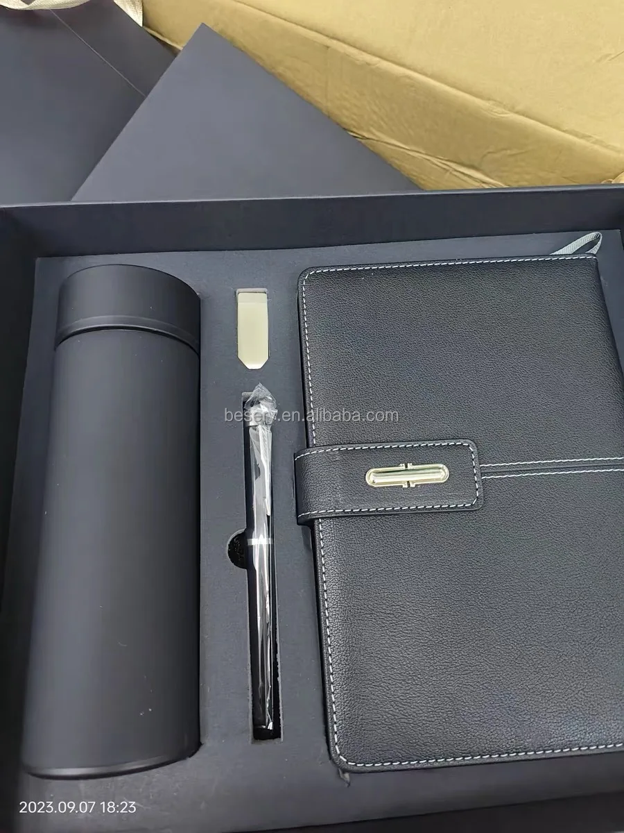 Custom Luxury Business A5 Notebook with Pen & Gift Set