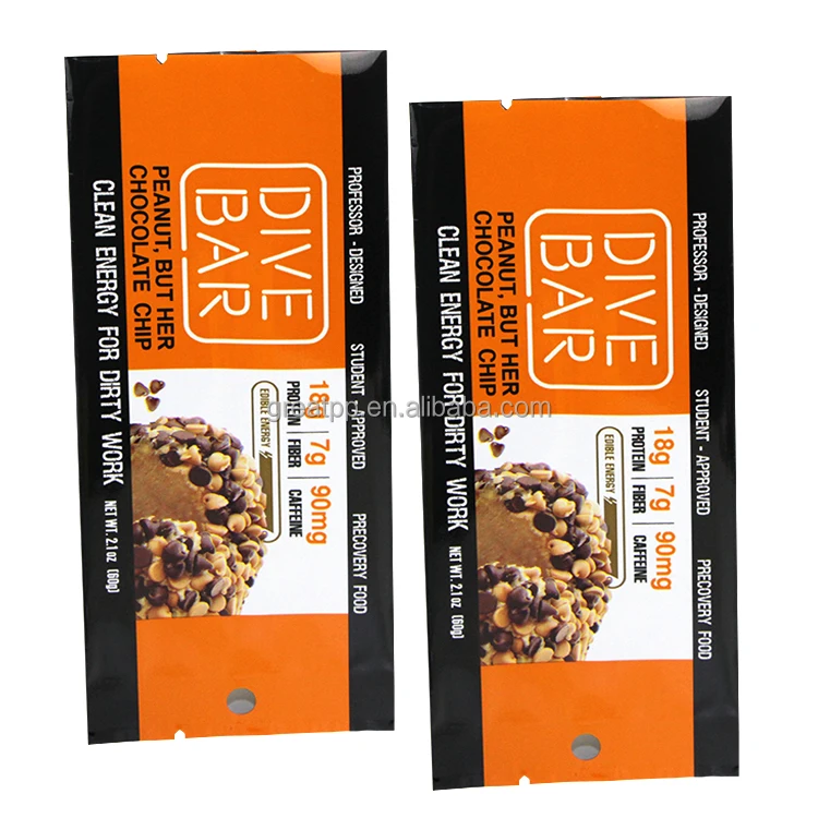 Custom Printed Snack Chocolate Bar Packaging Plastic Wrapper Candy ...