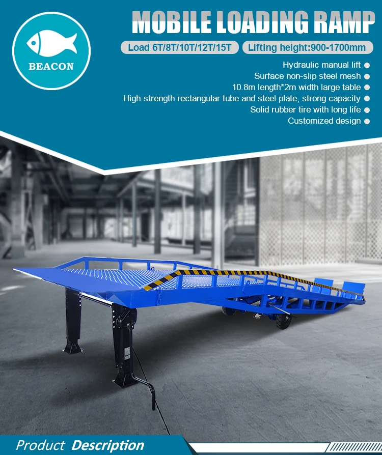 Factory 10t Loading Ramp Forklift Container Dock Ramp Used For Loading And Unloading - Buy ...