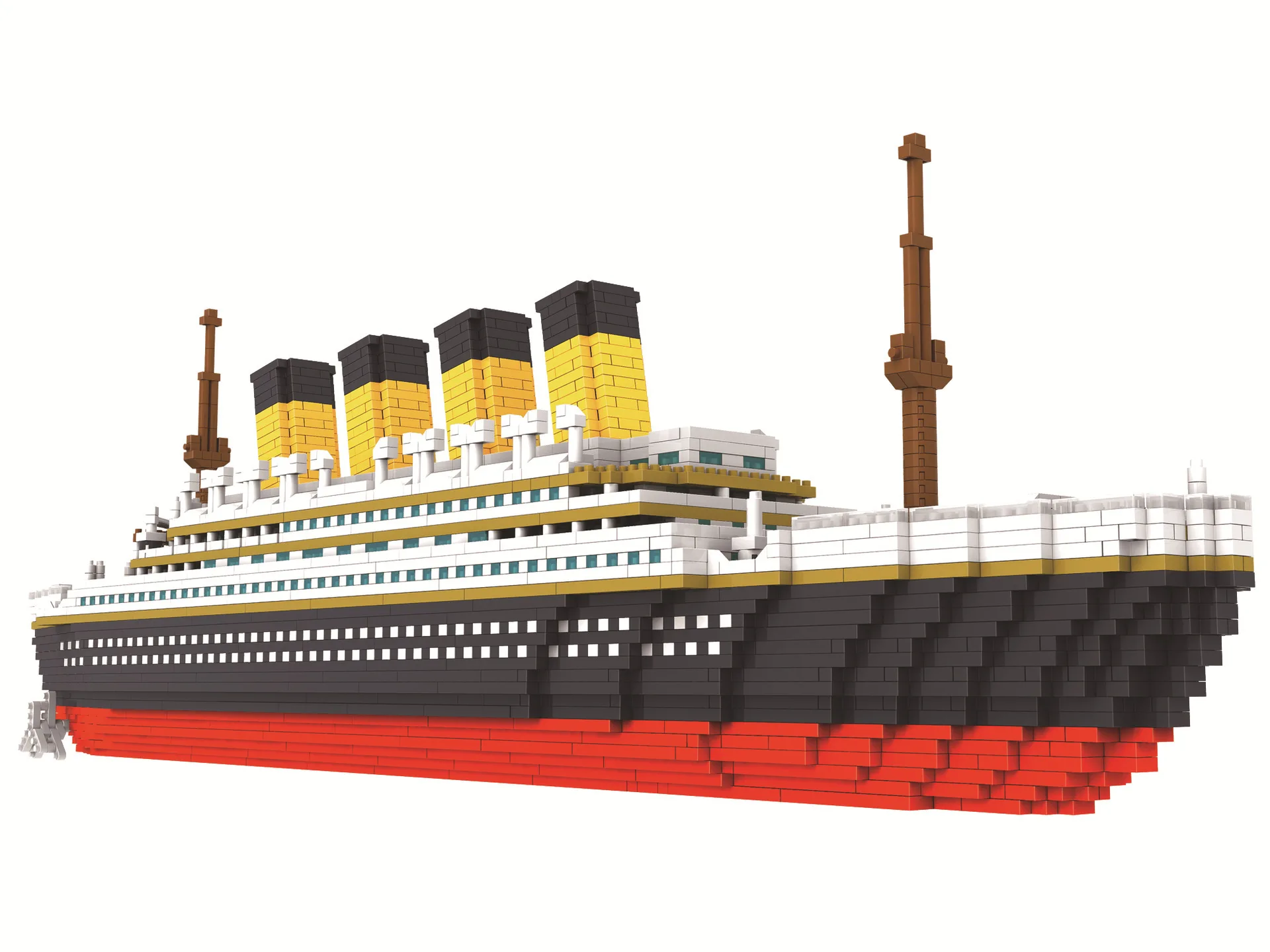 Mini Titanic Ship Model Assemble Puzzle Boats Bricks Kits Moc Building ...