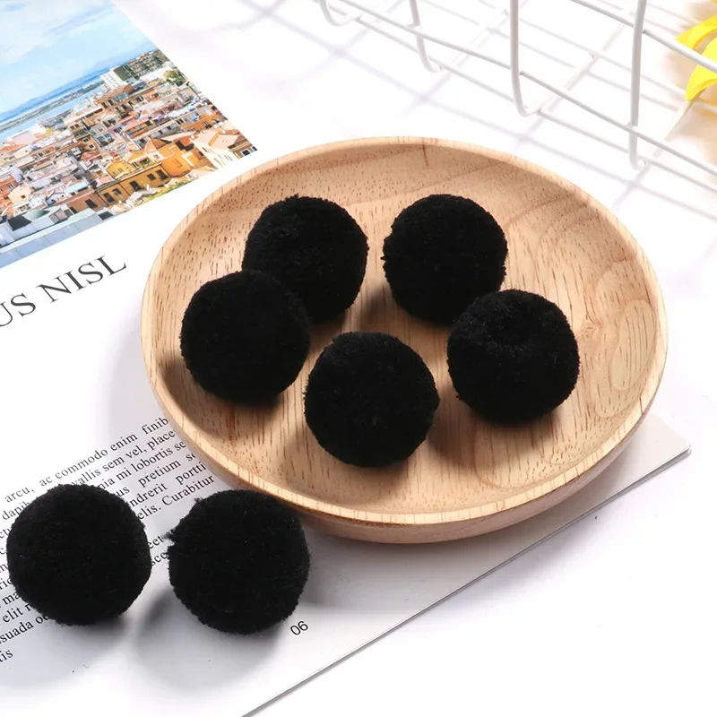 30mm Mini Fluffy Soft Pom Poms Pompoms Ball Handmade Kids Toys Wedding ...